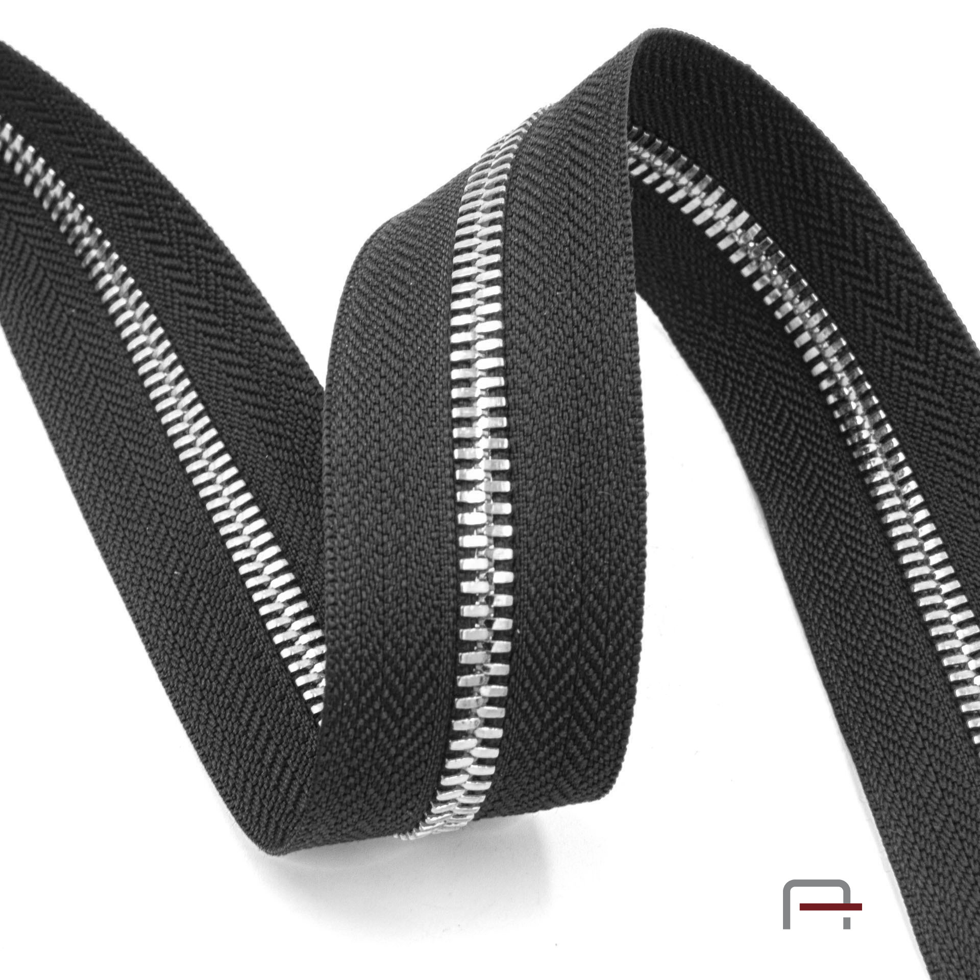 ZIPPER TAPE #5 Black -Silver CORN 4710610 Czarny - Srebrny | Bag ...